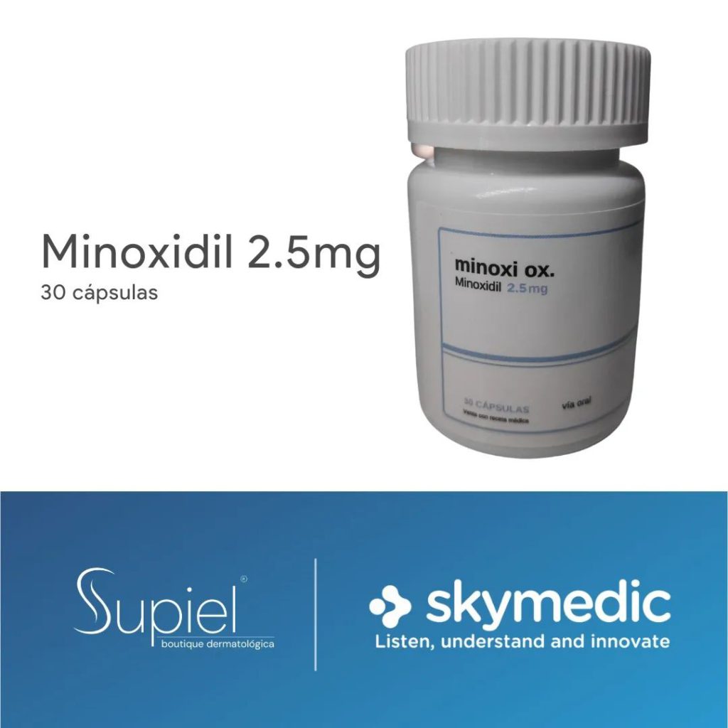 SKYMEDIC MINOXIDIL 30 CAPSULAS 2.5MG – DermaMedic